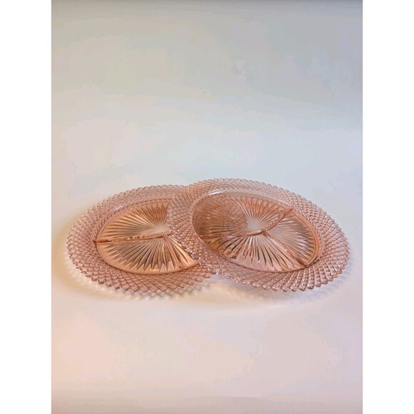 Anchor Hocking | Dining | 2 Vintage Anchor Hocking Miss America Pink ...